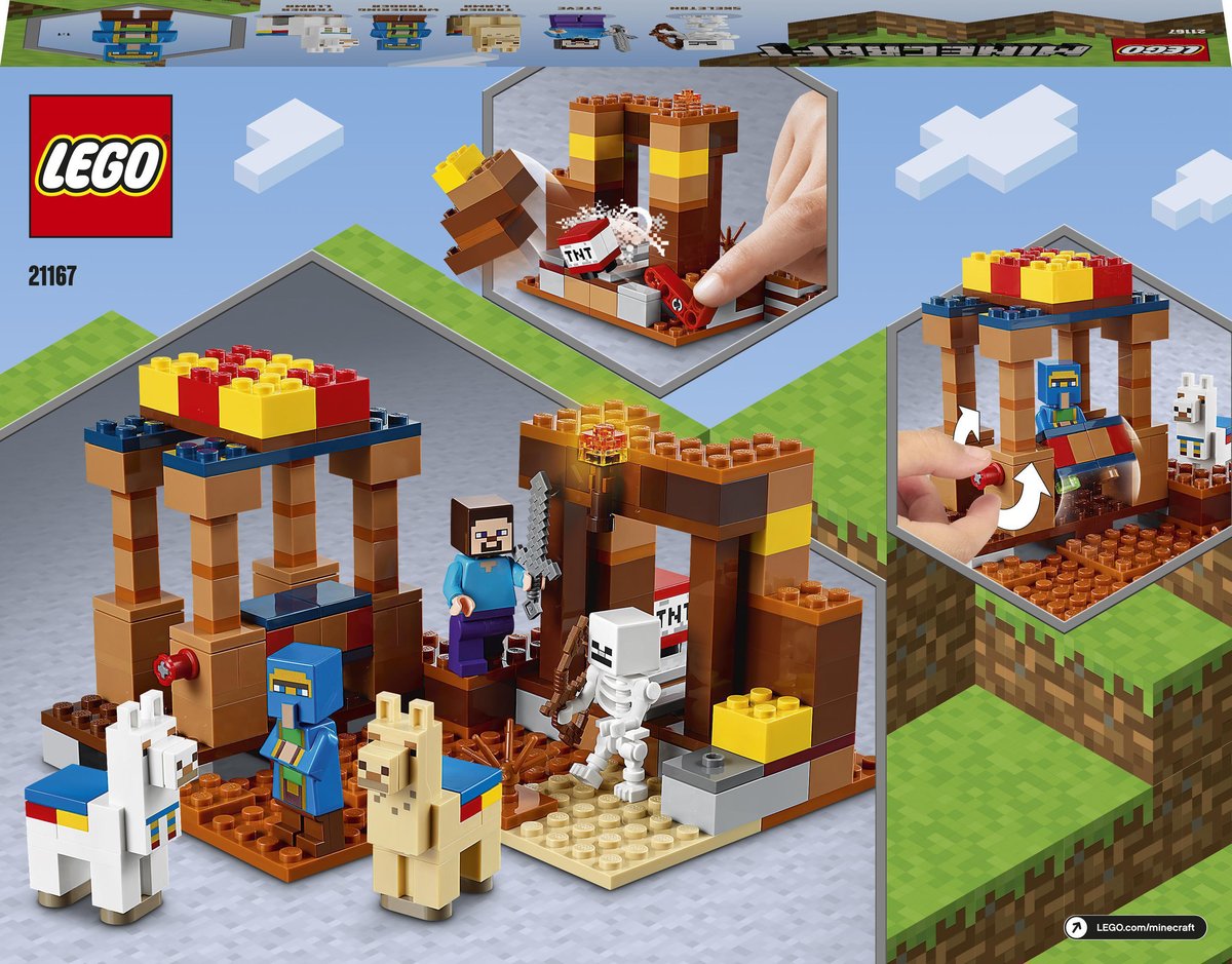 LEGO Minecraft, klocki punkt handlowy, 21167 - LEGO | Sklep EMPIK.COM