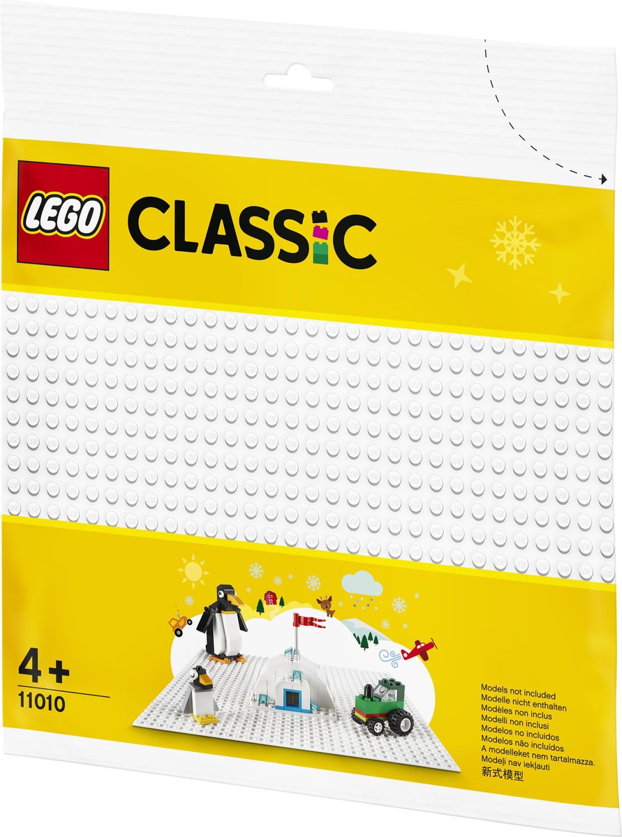LEGO Classic, klocki Biała Płytka Konstrukcyjna, 11010 - LEGO | Sklep ...