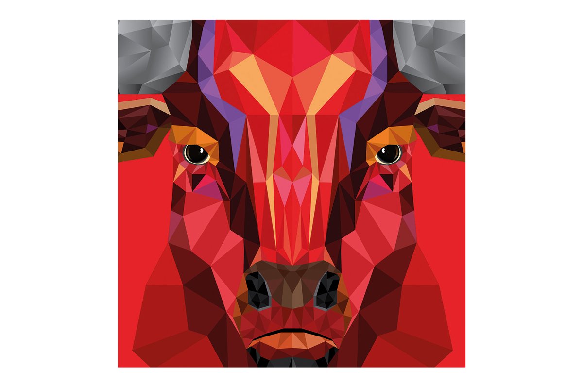 ArtprintCave, Byk rogi grafika do łazienki Obraz szklany, 60x60 cm ...