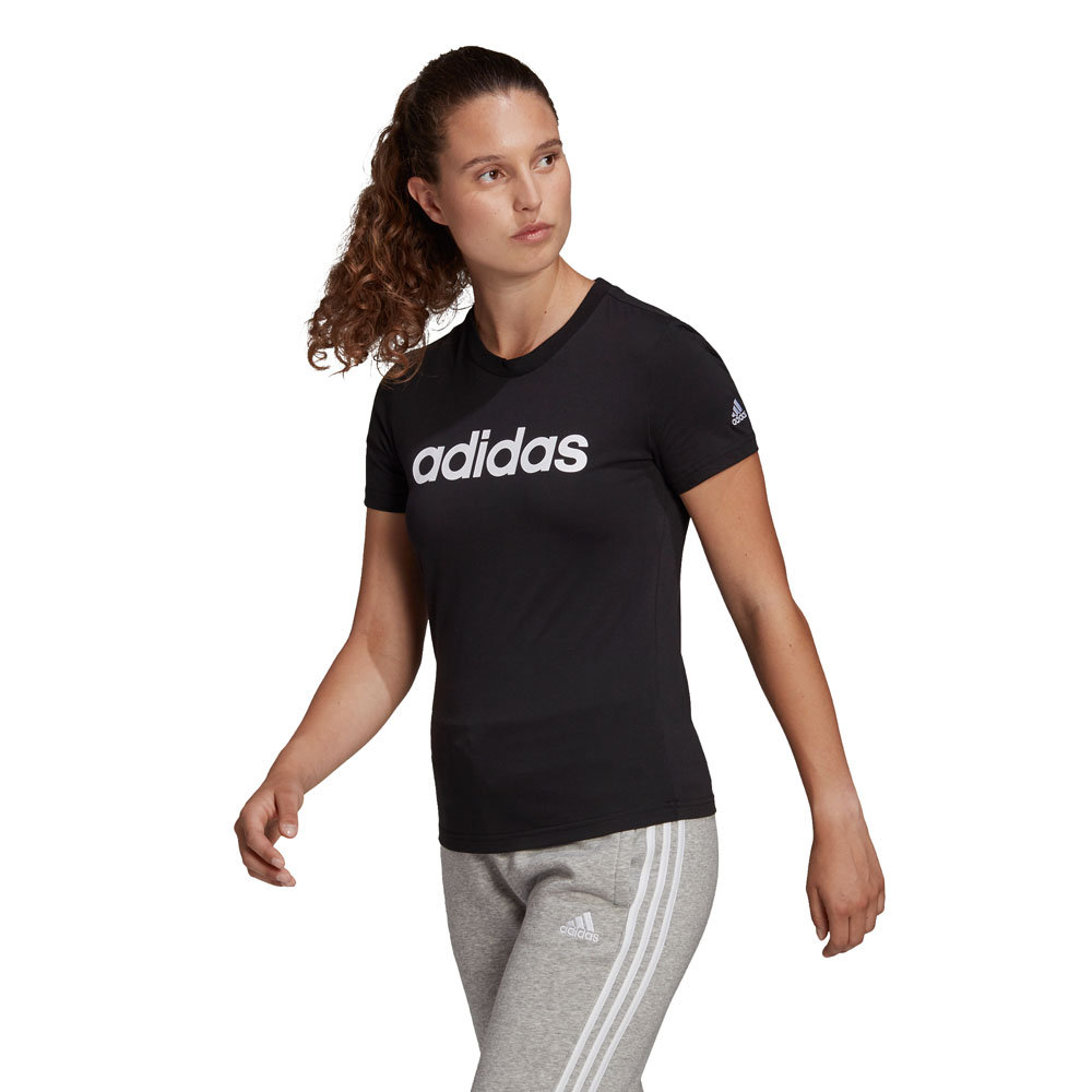 adidas Essentials Slim Logo Tee Damska Czarna GL0769 - Adidas | Sport ...