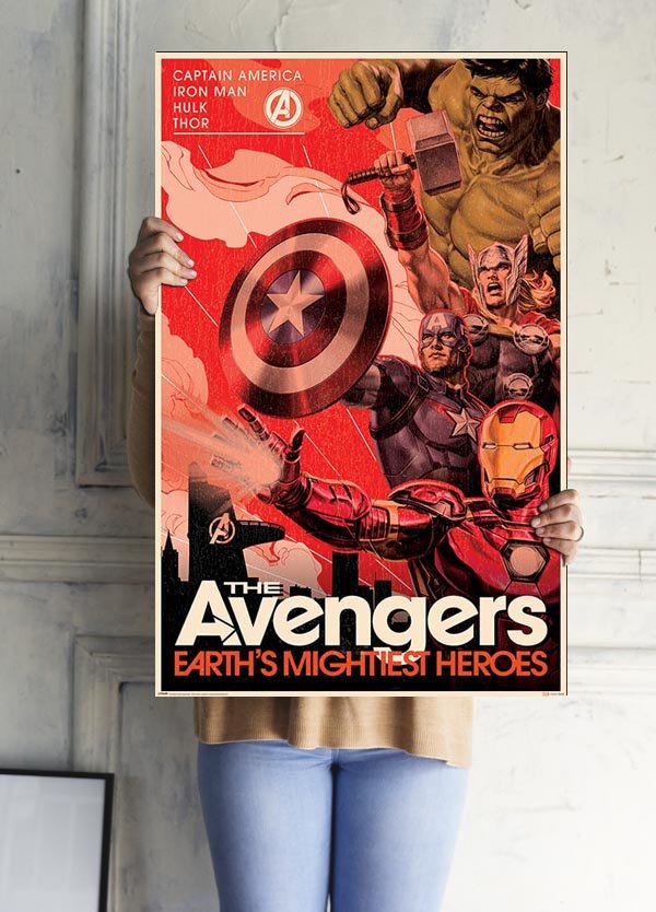 Plakat Maxi Avengers Golden Age Hero Propaganda - Marvel - Pyramid ...