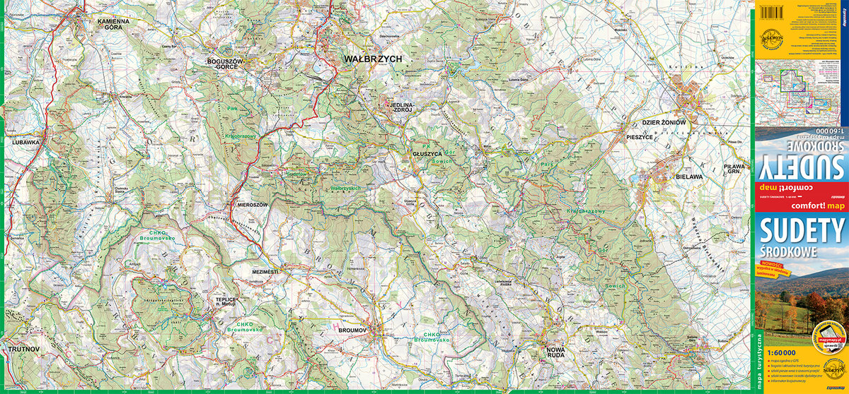 Sudety Środkowe. Mapa turystyczna 1:60 000 - Opracowanie zbiorowe ...