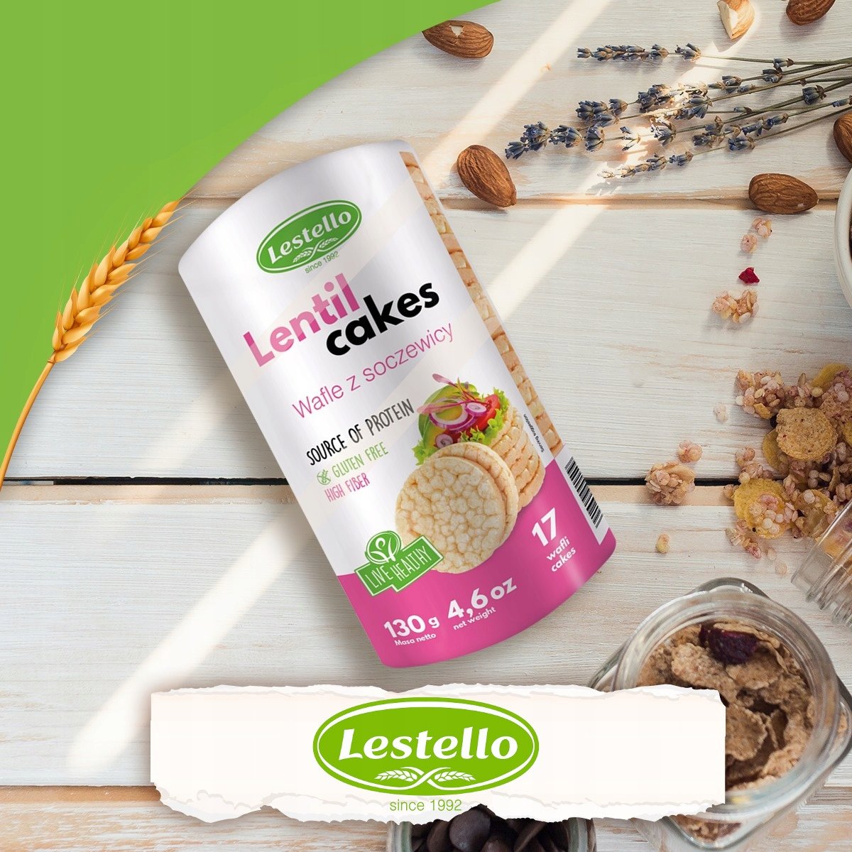 Lestello - Wafle z Soczewicy Bezglutenowe 130g - Lestello | Sklep EMPIK.COM