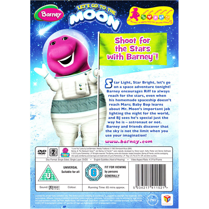 Barney. Let's Go To The Moon DVD - Feldman Steve | Filmy Sklep EMPIK.COM