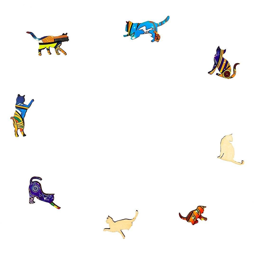 Puzzle Drewniane KOT FARAON L - Moments | Sklep EMPIK.COM