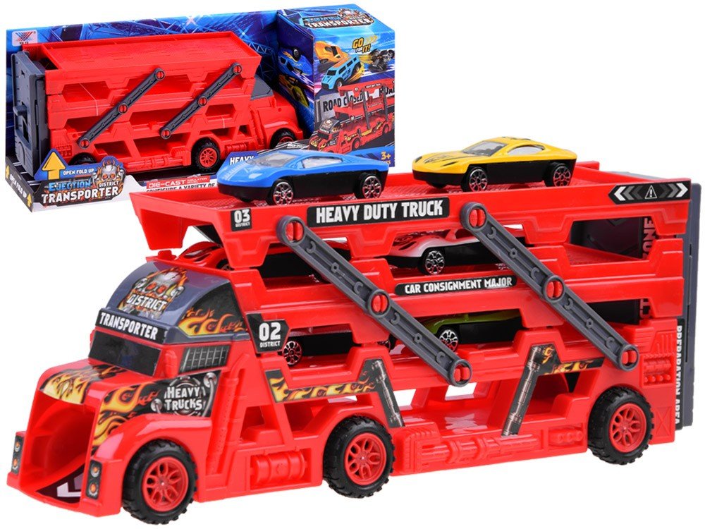 Tir Laweta + 6 Autka Resoraki Wyrzutnia Cięzarówka - Sferazabawek ...