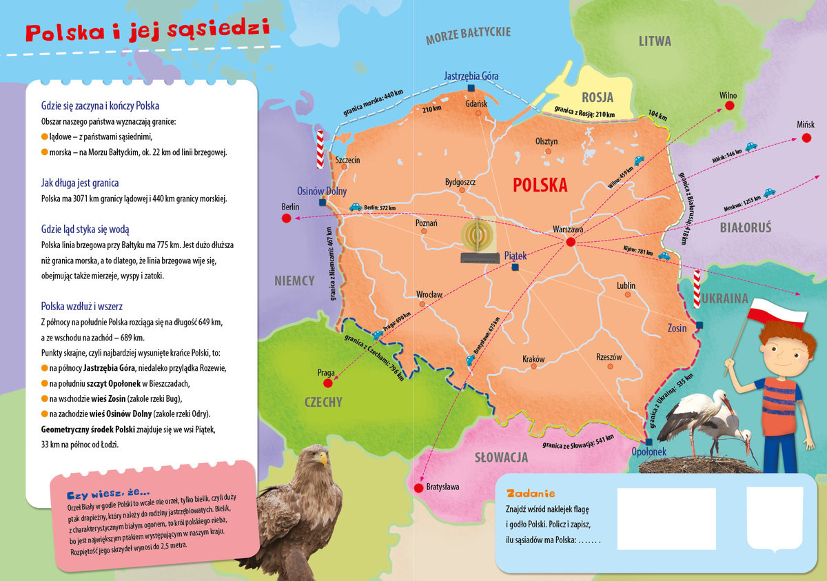 Atlas Polski z naklejkami i plakatem - Opracowanie zbiorowe | Książka w ...