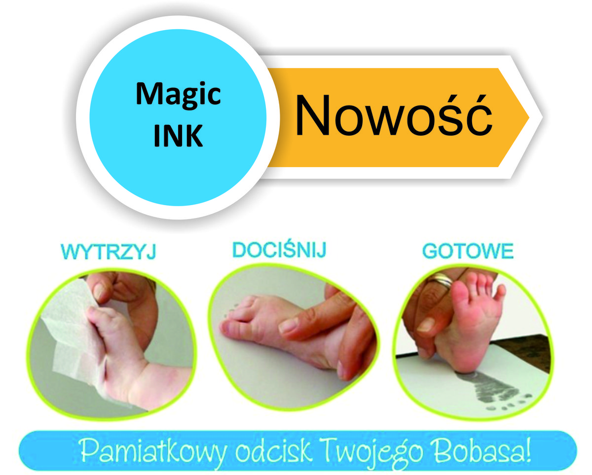 Odcisk Bobasa - Ramka Foto galeria - Magiczny Atrament, Biała, Odcisk ...