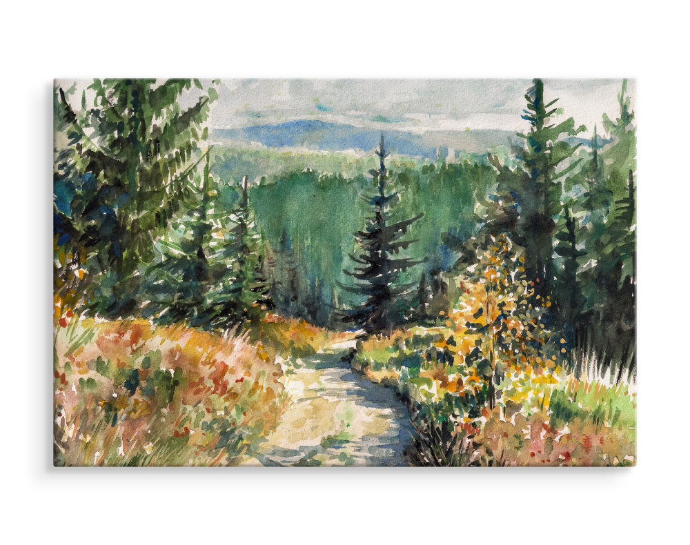 Obraz Do Salonu Krajobraz Las Góry Drzewa Natura Rośliny 30cm x 20cm ...