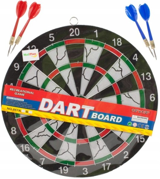 Gra W Lotki Darta + Rzutki Tarcza Dwustronna U280 - elektrostator ...