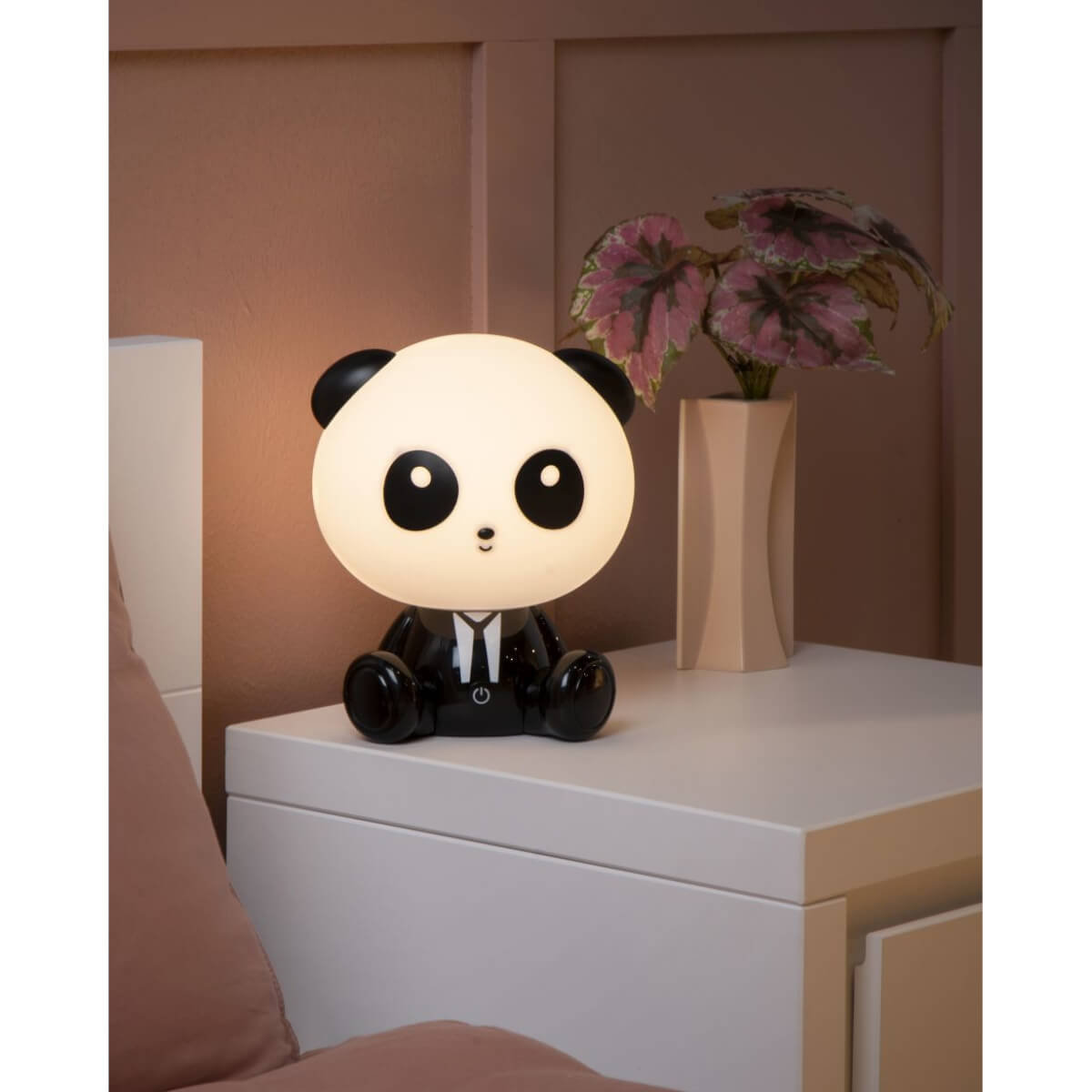Dziecięca Lampa Nocna Dodo Panda Led 3W Czarna Biała - Lucide | Sklep ...