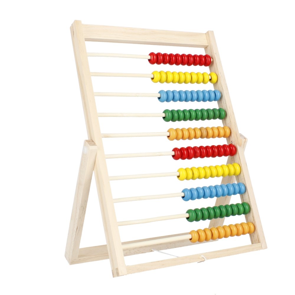 Mega Creative, Liczydło drewniane z podstawką, 443605 - Mega Creative | Sklep EMPIK.COM