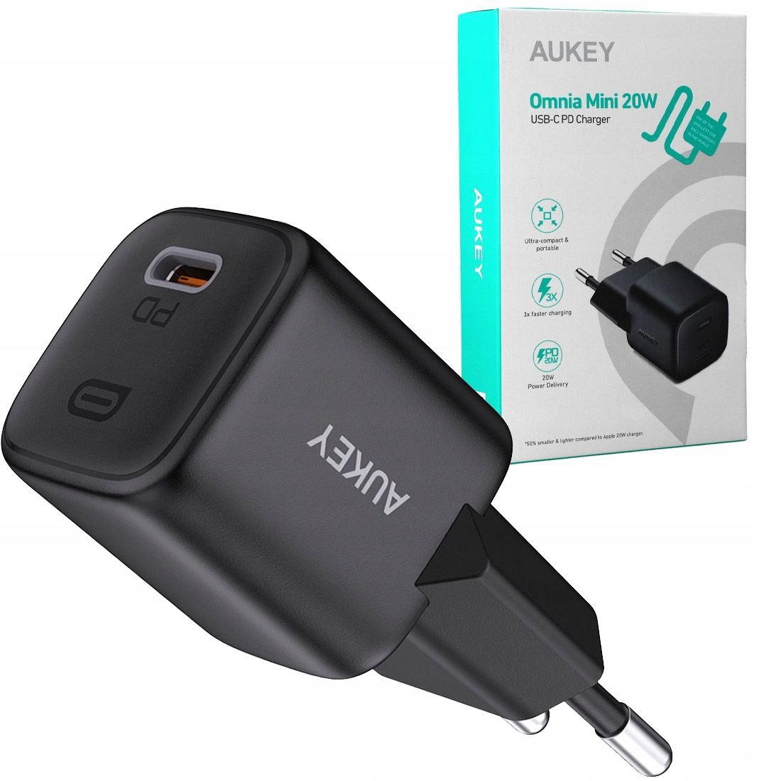 Ładowarka Sieciowa Aukey Mini, 20W, Power Delivery - Aukey | Sklep ...