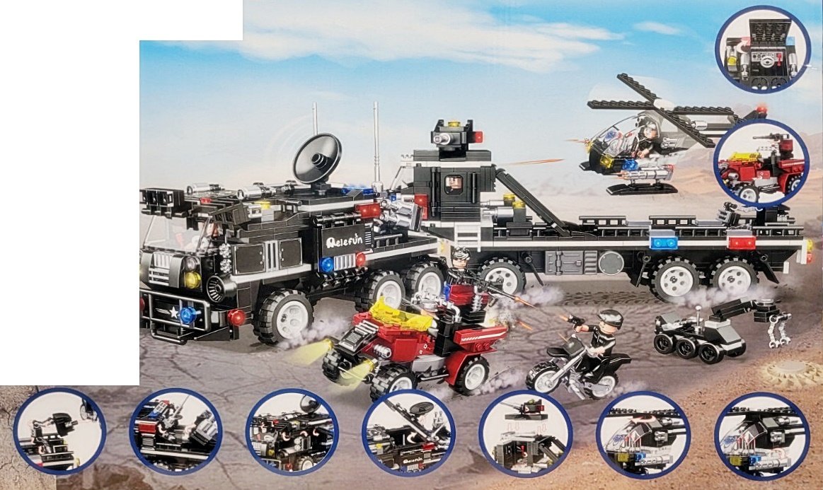 Klocki Elefun Policja Grupa Specjalna 1241 Elementów - elefun toys ...