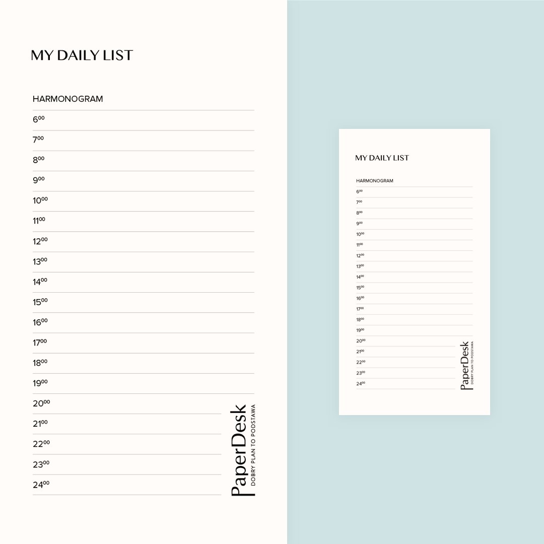 Mini Original Papierowy Planner – Harmonogram - PaperDesk | Sklep EMPIK.COM