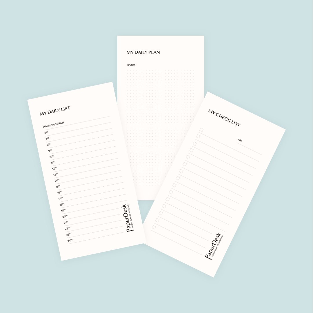 Mini Original Papierowy Planner – Harmonogram - PaperDesk | Sklep EMPIK.COM