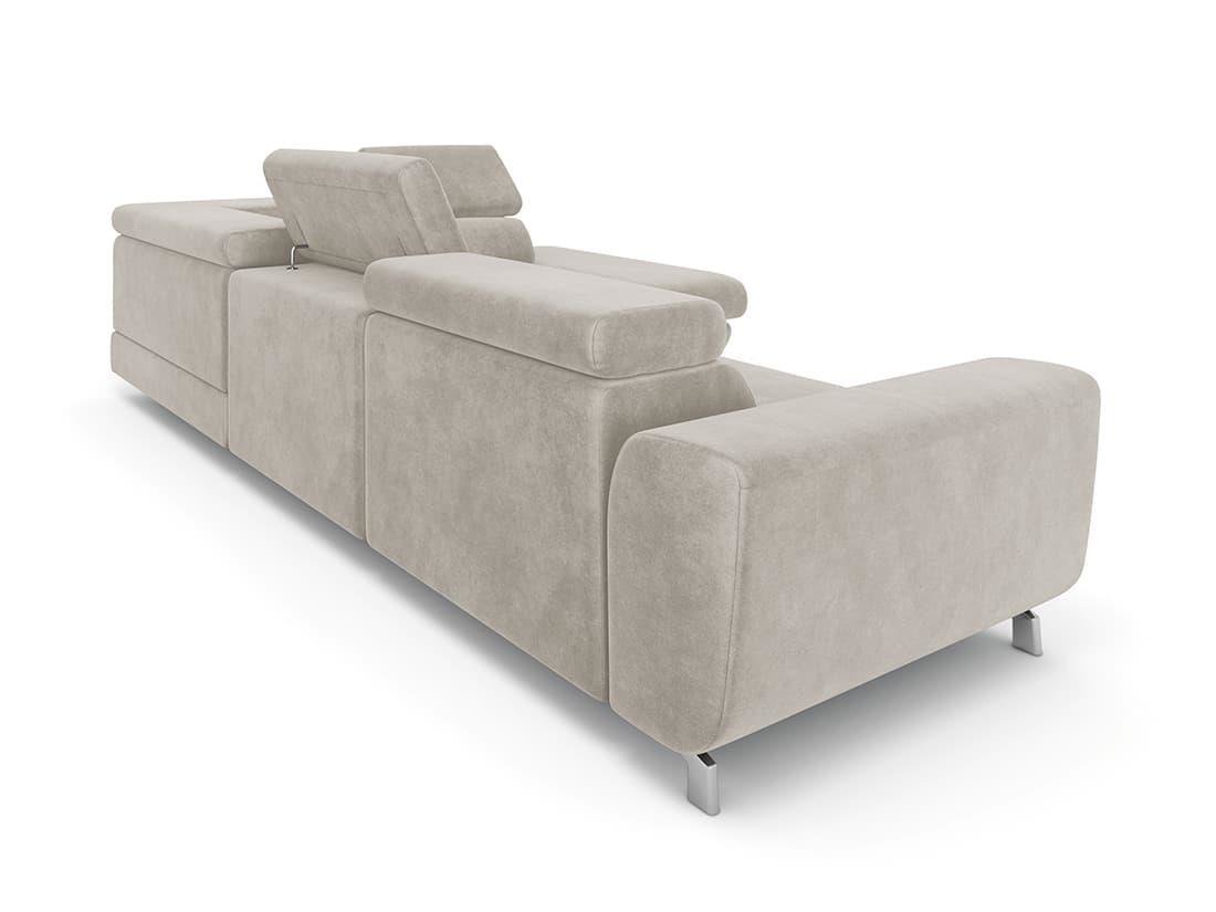 Narożnik Z Funkcją Spania Mario Beige Velvet Prawostronny - Milo Casa ...