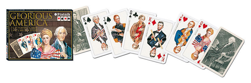 Piatnik, karty do gry, LUX Glorious America - Piatnik | Sklep EMPIK.COM