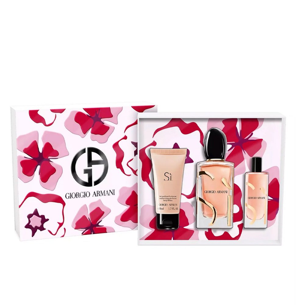 Giorgio Armani Si Intense zestaw woda perfumowana spray 100ml balsam do cia a 50ml woda perfumowana spray 15ml Sklep EMPIK.COM