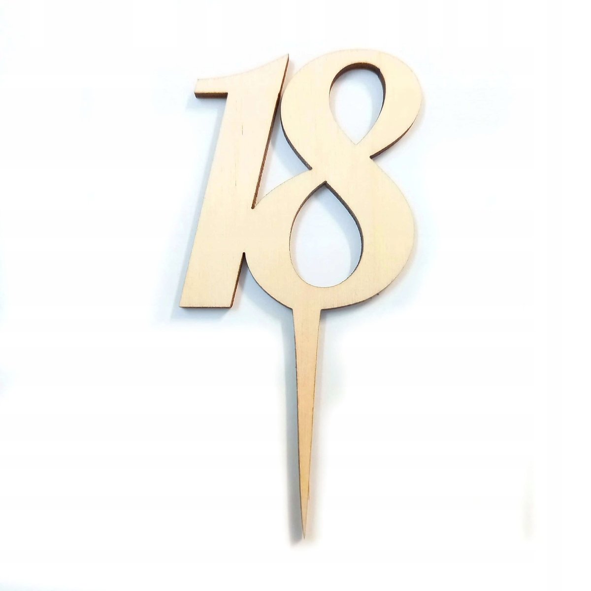 18 Topper 18 lat cyfra na tort 18 urodziny 10cm - Pamario | Przyjęcia i ...