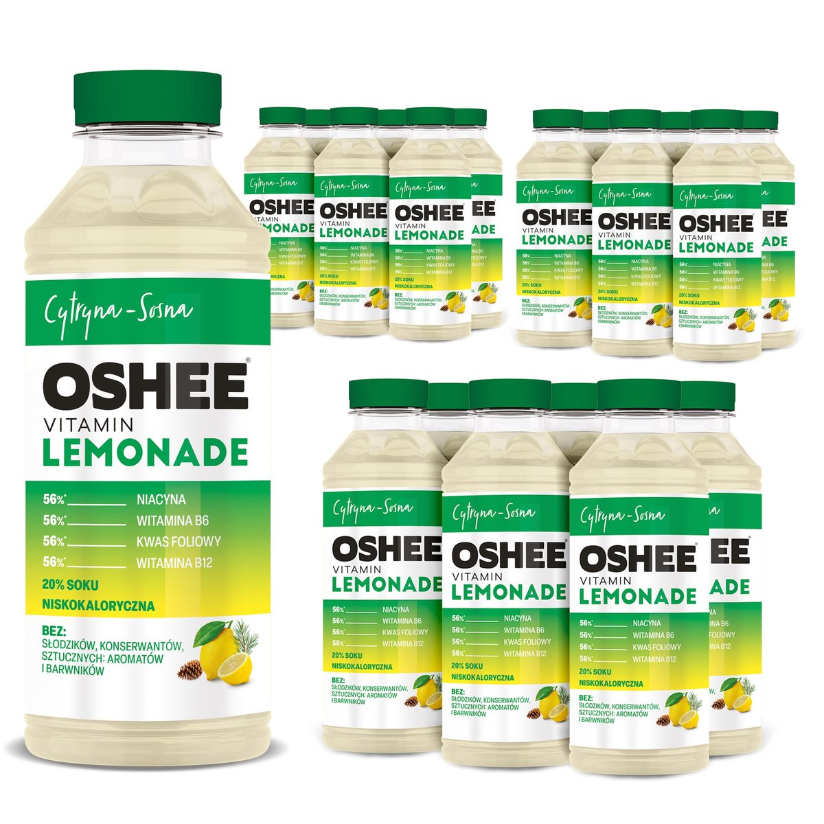 18x OSHEE Vitamin Lemonade cytryna - sosna 555 ml - Oshee | Sklep EMPIK.COM