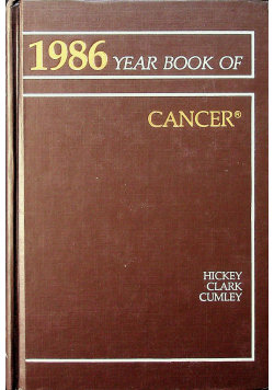1986 year book of cancer - Opracowanie zbiorowe | Książka w Empik