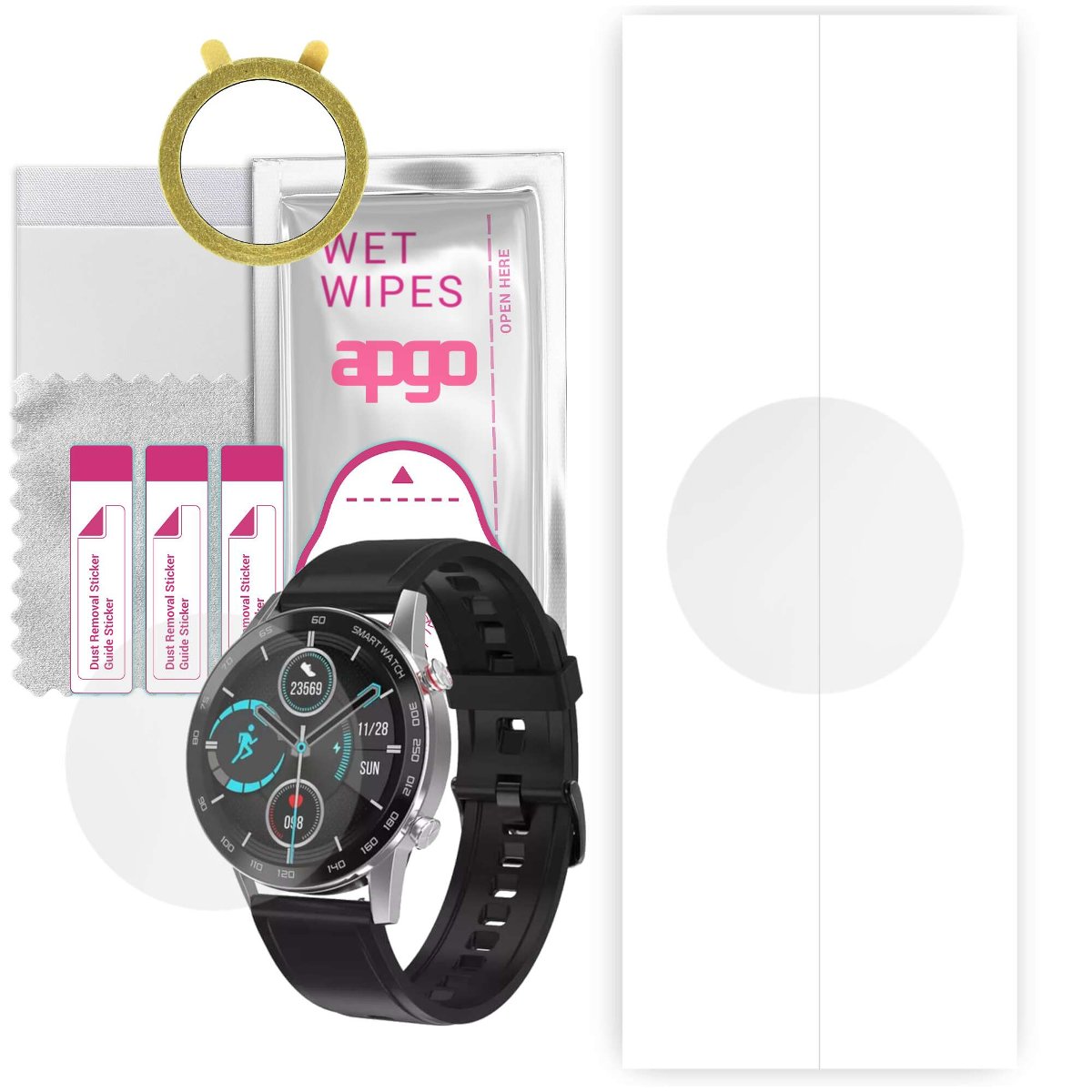 1x Folia hydrożelowa do DT NO.1 DT95 - apgo Smartwatch Hydrogel ...