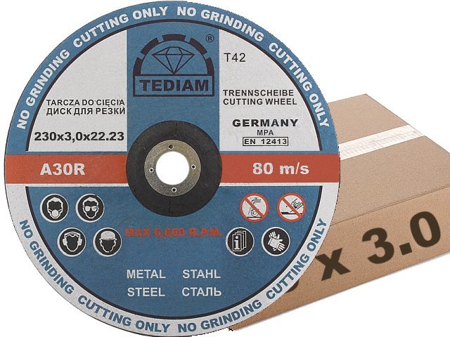 1x Tediam Metal 230x3,0 Tarcza do cięcia metalu - TEDIAM | Sklep EMPIK.COM