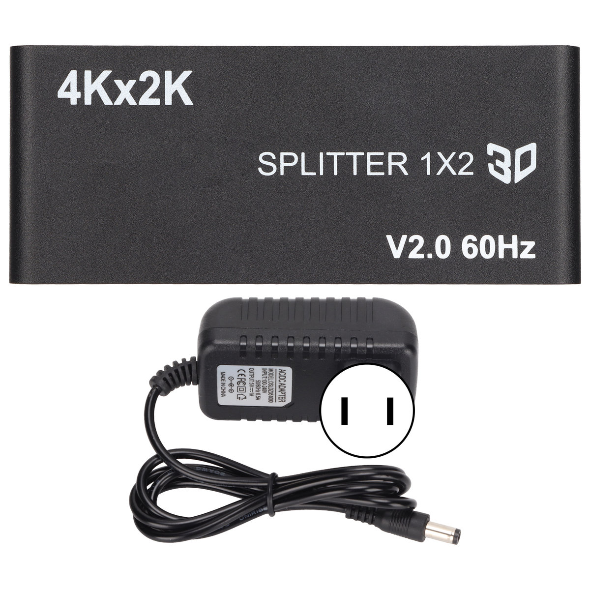 1x2 HD Multimedia Interface Video Splitter 4K/2K 60Hz 60fps Adapter o ...