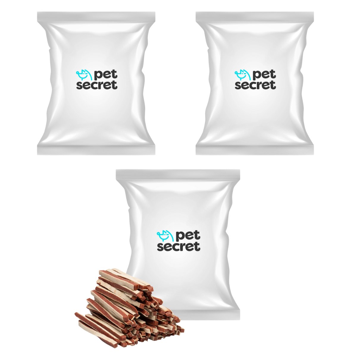 2+1 Paski z wołowiną 500g, przysmak dla psa Pet Secret - Pet Secret ...