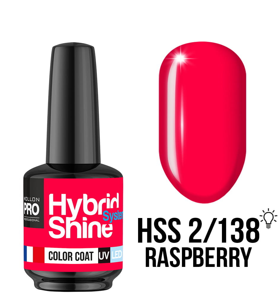 2/138 RASPBERRY - Lakier hybrydowy Hybrid Shine System - Color UV/LED ...