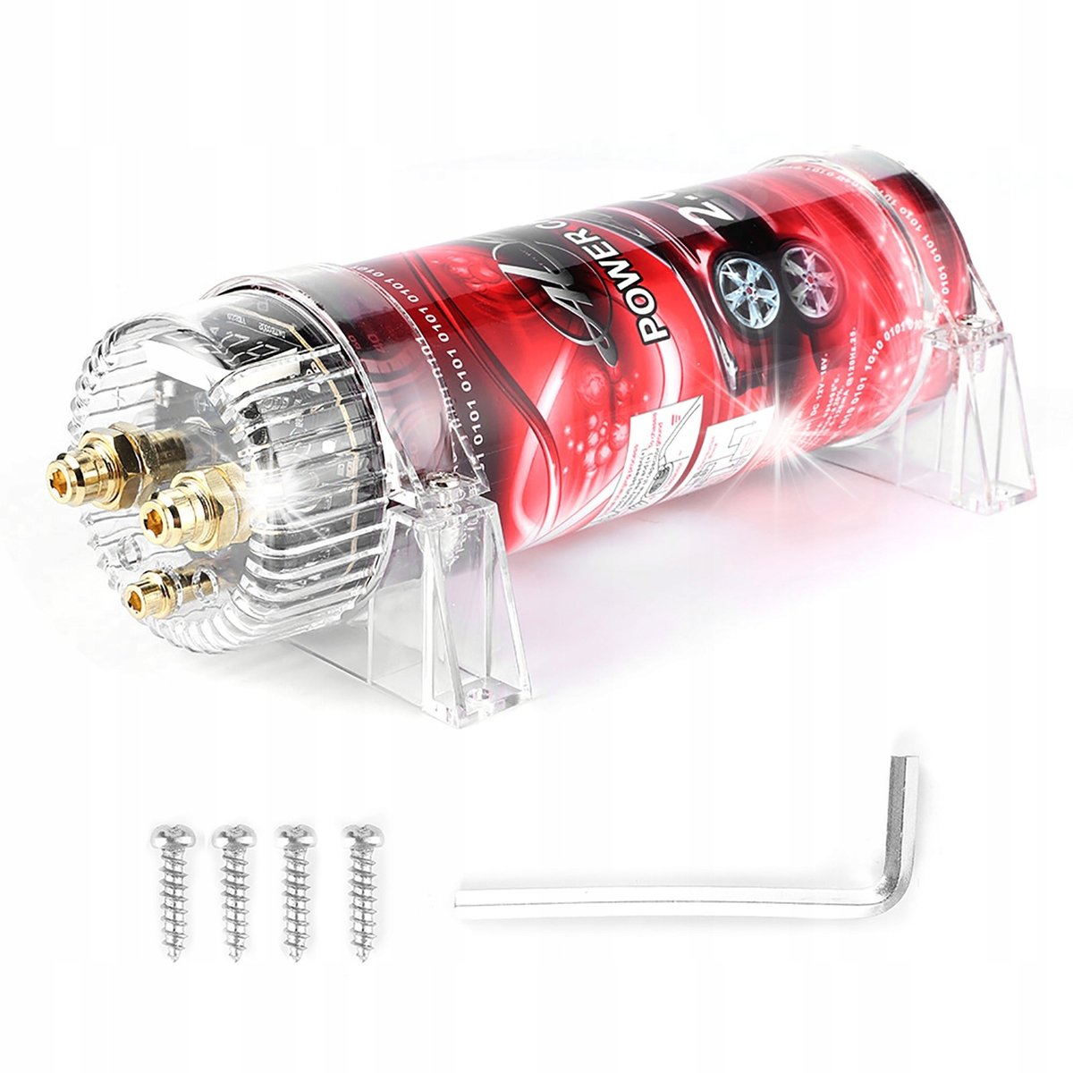 2 FARAD CAR AUDIO KONDENSATOR MOCY WZMACNIACZ - Inna marka ...