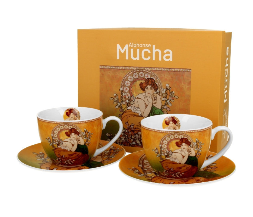 2 filiżanki zestaw do herbaty Mucha Topaz kobieta - Duo | Sklep EMPIK.COM