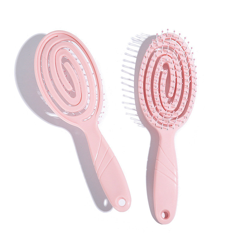 2-Pack Hollow Comb Soft Tooth Comb Massage Scalp Elastic Comb Anti ...