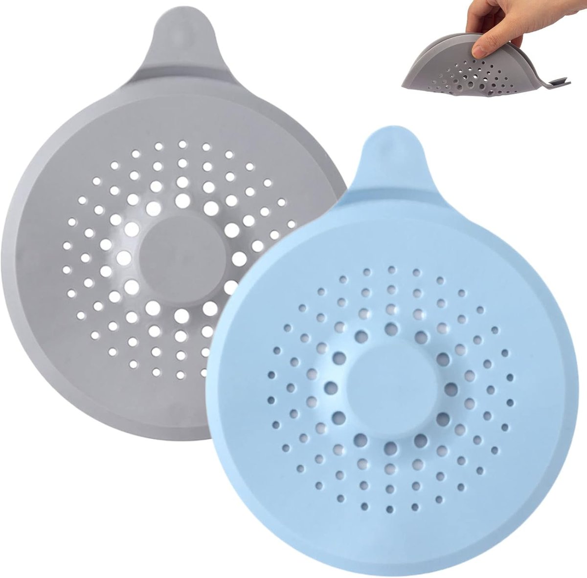 2 Pack Sink Anti-Clog Bathroom Drain Hair Anti-Clog Filter Sewer Outlet ...