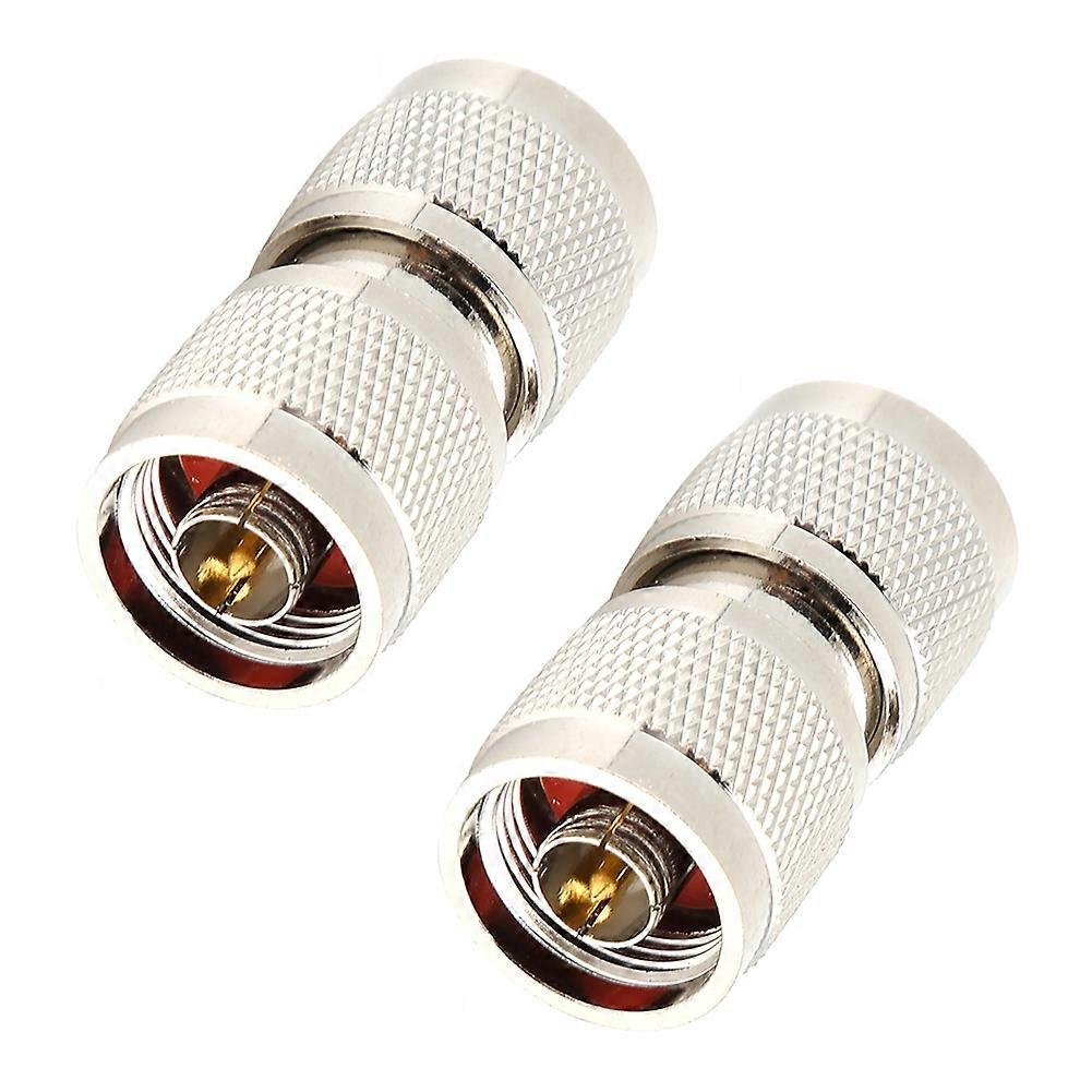2 szt. 50 omów mosiężny adapter typu N męski na męski prosty - Inna ...