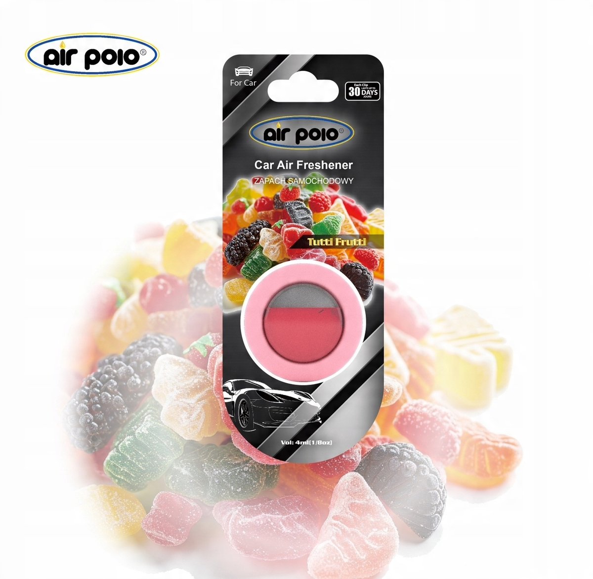 2 X Air Polo Car Scents Zapach Do Samochodu Odświeżacz 4 Ml- Tutti ...