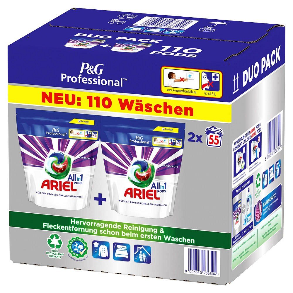 2 x ARIEL Professional color 55 kapsułki do prania - Colgate-Palmolive ...