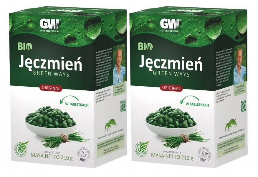 2 X Bio Jęczmień Green Ways W Tabletkach 210 G (600 Tab.) = 1200 ...