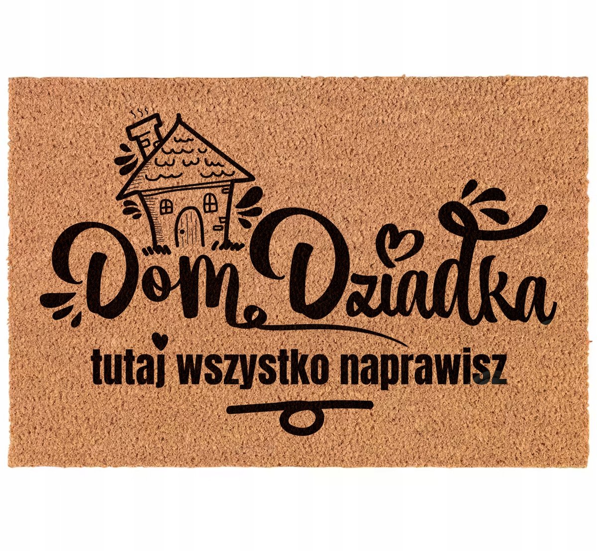 2 x DOM DZIADKA Tutaj wszystko naprawisz Wycieraczka prezent DZIEŃ ...