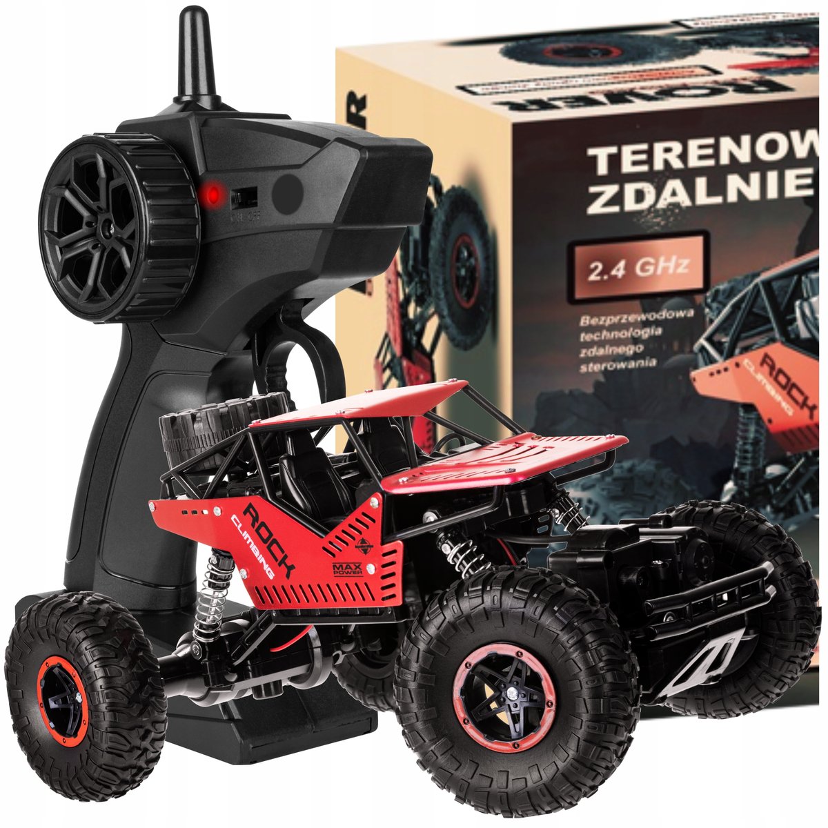 2 x DUŻY SAMOCHÓD ZDALNIE STEROWANY AUTO RC METAL TERENOWY 1:16 PILOT ...