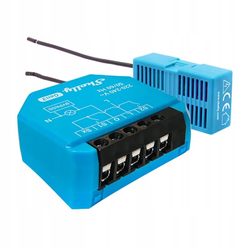 2 X Shelly Kompaktowy Sterownik 1-Kanałowy Gen3 Zdalne Sterowanie Wi-Fi Bt - Shelly | Sklep ...