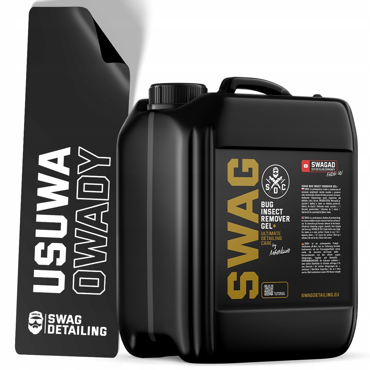 2 x SWAG BUG INSECT REMOVER GEL+ 5L ŚRODEK DO USUWANIA OWADÓW PTASICH ...
