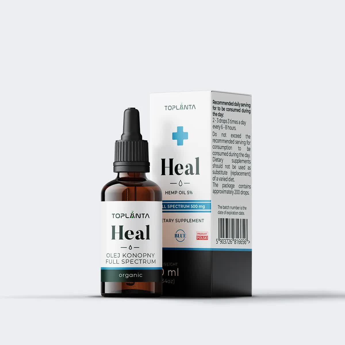 20% BLUE Heal Olej konopny 10 ml | Sklep EMPIK.COM