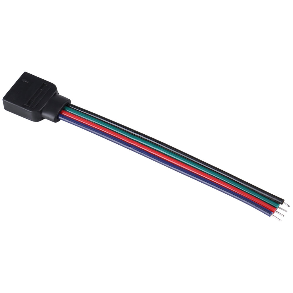 20 szt. 4-pinowych przewodów połączeniowych do taśm LED RGB 5050/3528 ...