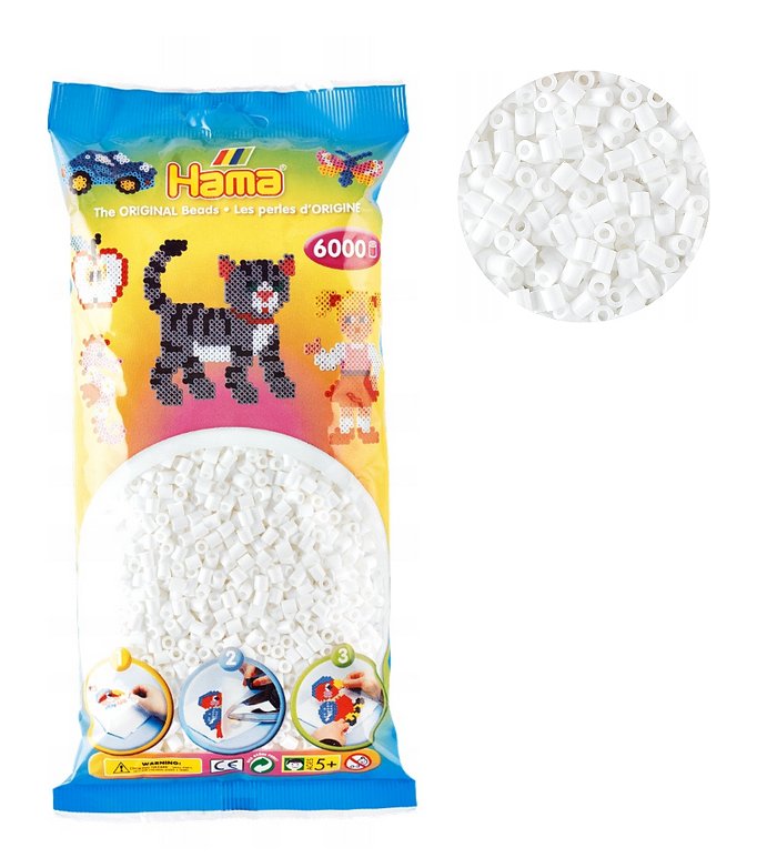 205-01 KORALIKI HAMA MIDI 6000 BIAŁE - Hama | Sklep EMPIK.COM