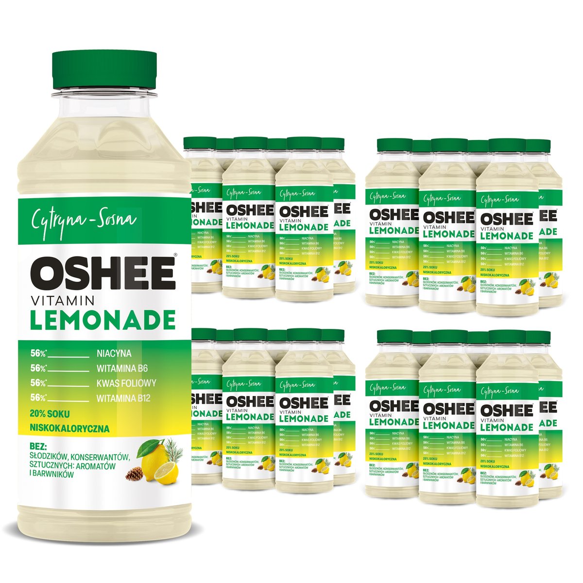 24x OSHEE Vitamin Lemonade cytryna - sosna 555 ml - Oshee | Sklep EMPIK.COM