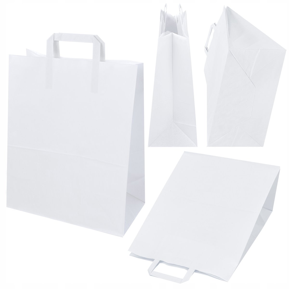 25 szt. PAPIEROWE TORBY CATERINGOWE 32x16x39 cm Uniwersalne Ekologiczne ...