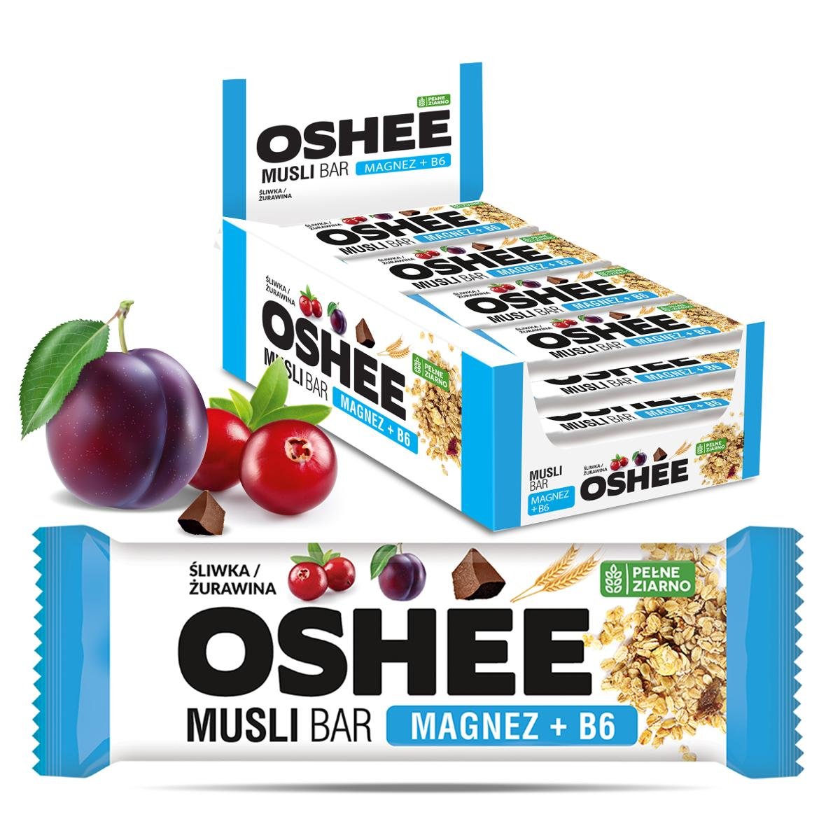 25x Vitamin Musli Bar śliwka - żurawina 40g - Oshee | Sklep EMPIK.COM