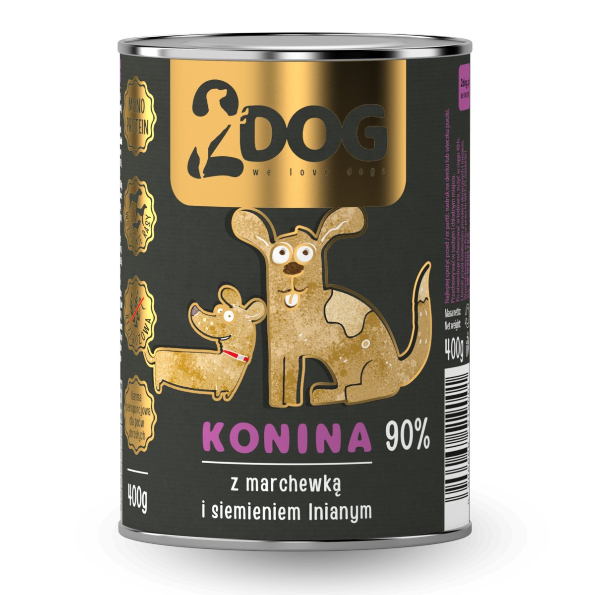 2Dog mokra karma konina z siemieniem 400g - 2Dog | Sklep EMPIK.COM
